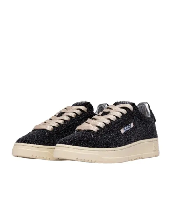 AUTRY Dallas Low Glittered Sneakers - Black