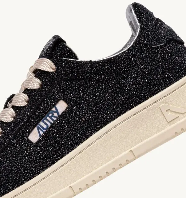 AUTRY Dallas Low Glittered Sneakers - Black