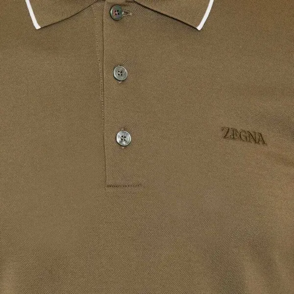Zegna Short-sleeved Polo Shirt - Brown