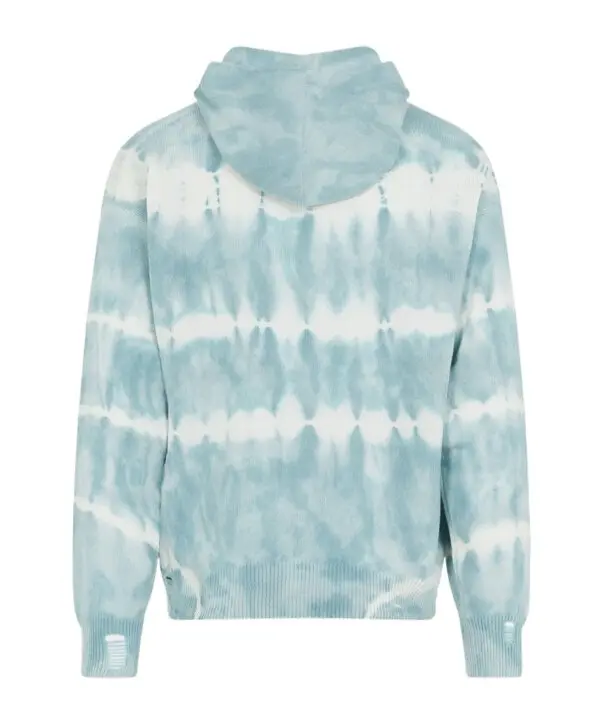 Amiri Tie-dye Embroidered Logo Hooded Sweater