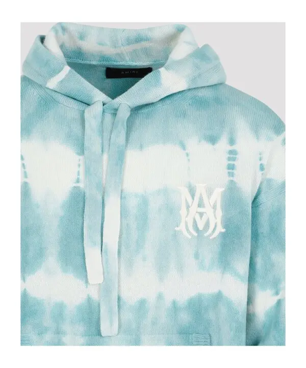 Amiri Tie-dye Embroidered Logo Hooded Sweater