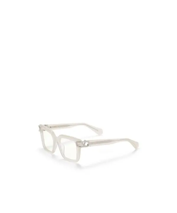 Valentino Garavani Full Rim Rectangle Eyeglasses - White