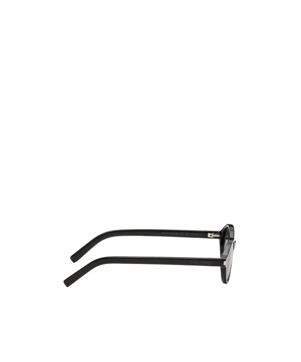 Saint Laurent Jeanne Oval Frame Sunglasses - Black