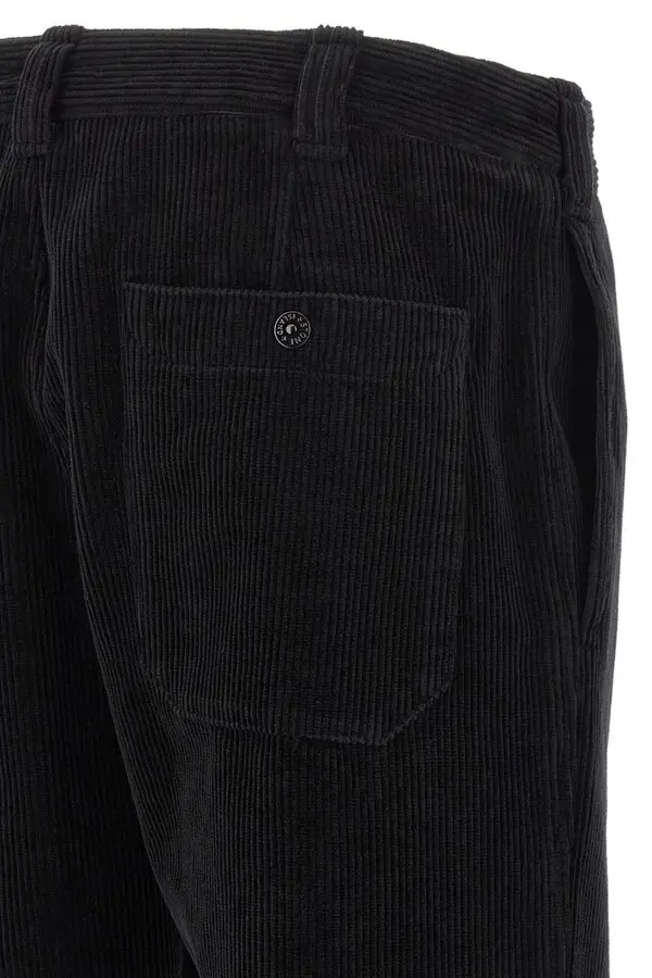 Stone Island Corduroy Cargo Trousers - Black