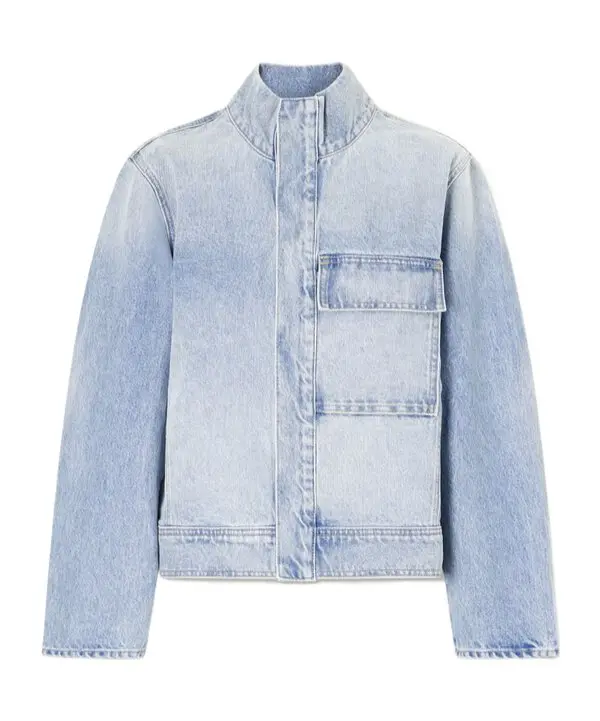 NILI LOTAN Marilou Denim Jacket - Blue