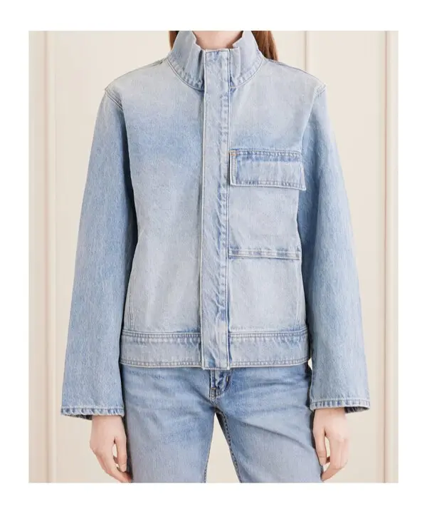 NILI LOTAN Marilou Denim Jacket - Blue