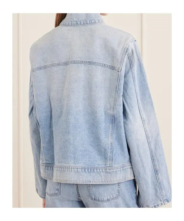 NILI LOTAN Marilou Denim Jacket - Blue