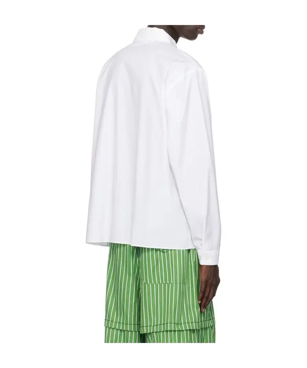 Marni Logo Printed Long-sleeved Zipped Shirt