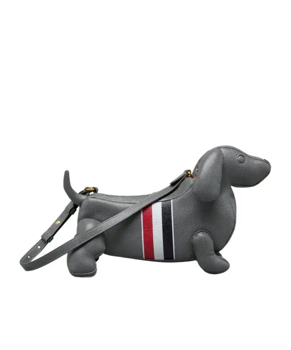 Thom Browne Hector Dog Crossbody Bag - Dark Gray