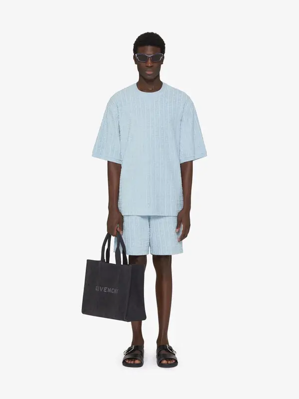 Givenchy Towelling 4g Short Sleeve T-shirt - Sky-blue