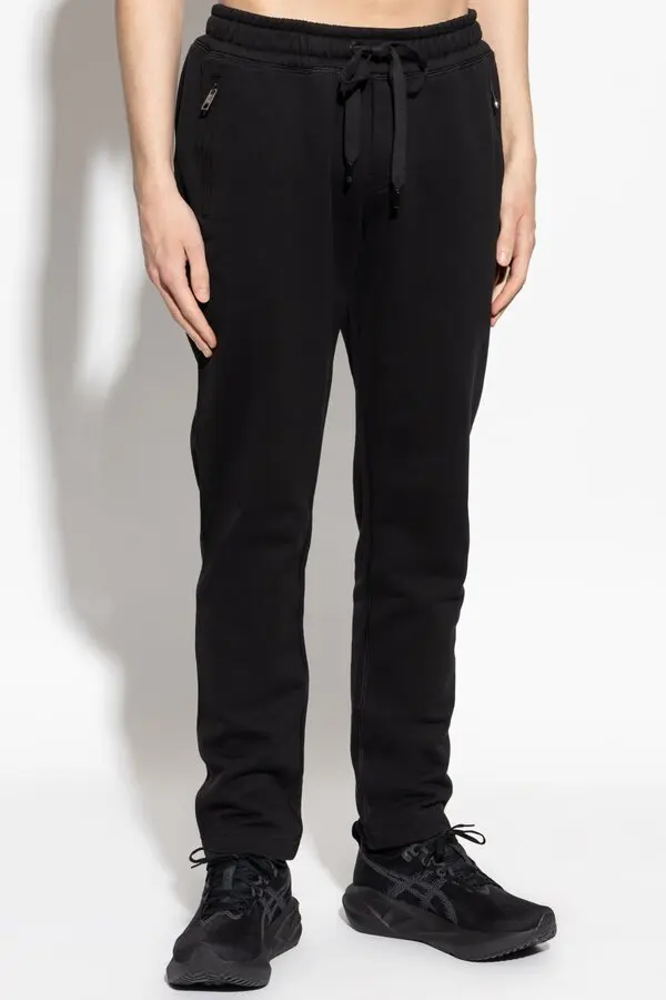 Dolce & Gabbana Dolce Gabbana Elastic Waist Sweatpants - Black