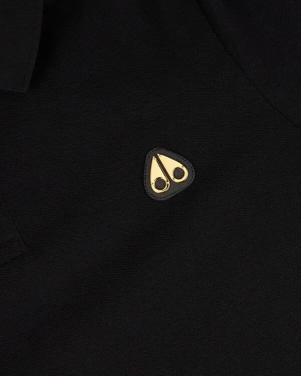Moose Knuckles Logo Patch Short-sleeved Polo Shirt