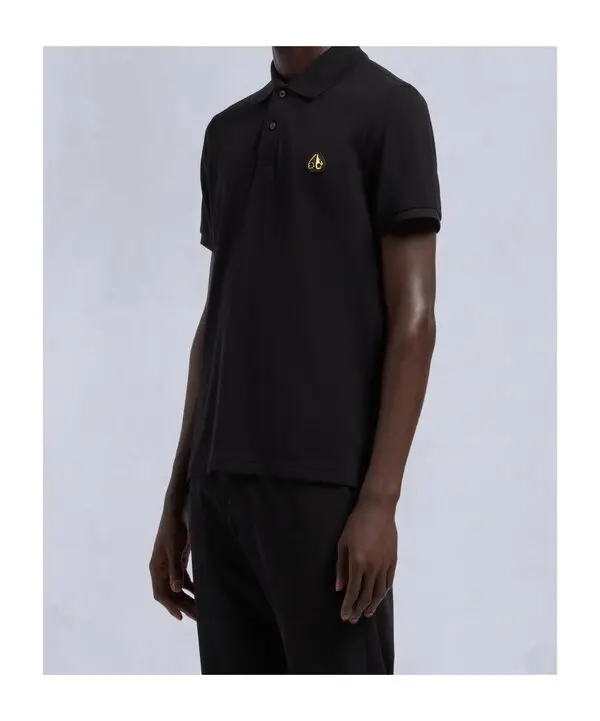 Moose Knuckles Logo Patch Short-sleeved Polo Shirt