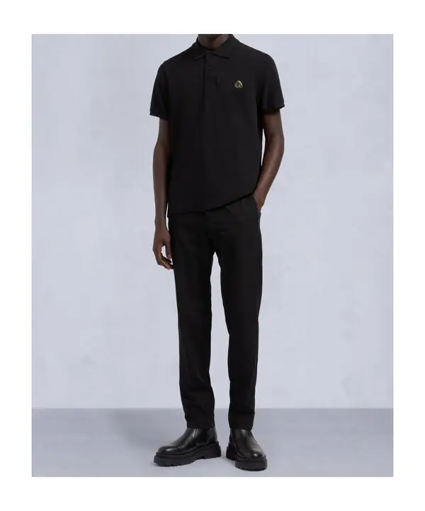 Moose Knuckles Logo Patch Short-sleeved Polo Shirt