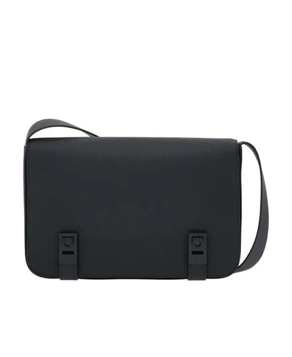 FERRAGAMO Logo Crossbody Bag - Black