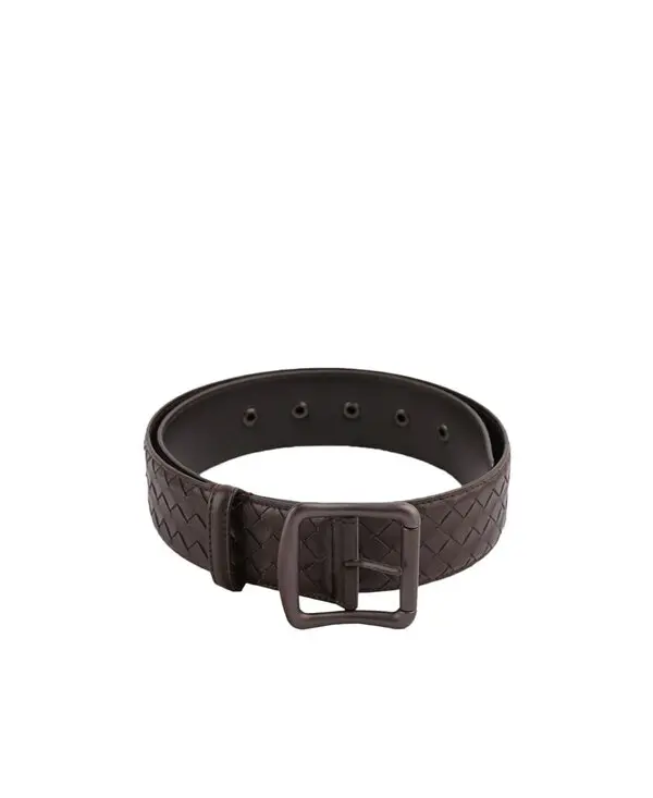 Bottega Veneta Woven Leather Belt - Black