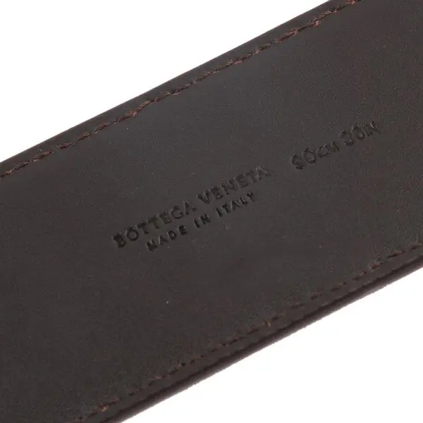 Bottega Veneta Woven Leather Belt - Black