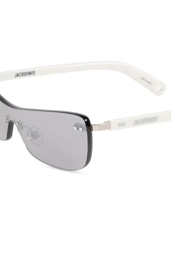 Jacquemus Mirada Rectangle Frame Sunglasses - Gray