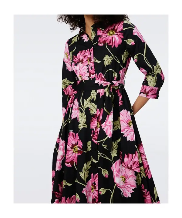 Diane Von Furstenberg Blaine Printed Midi Dress