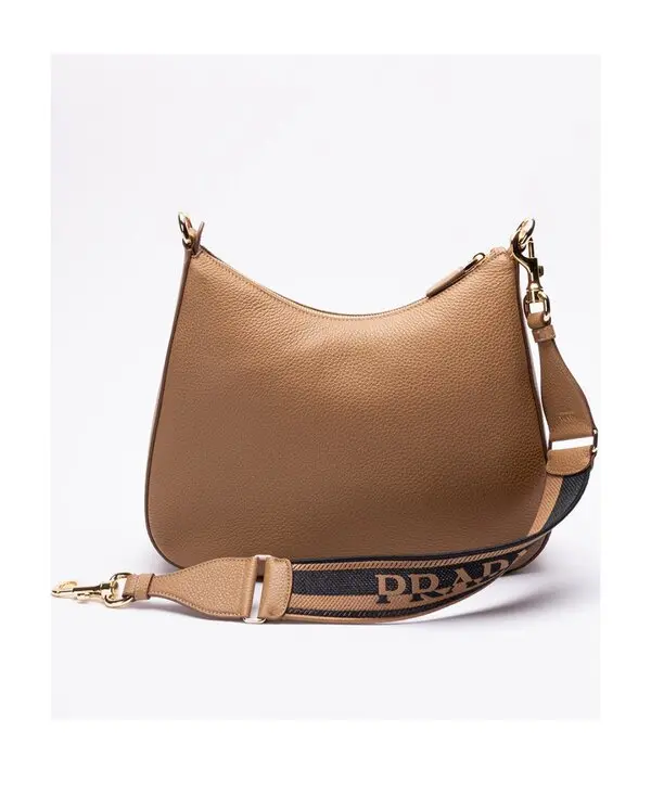 Prada Logo Plaque Shoulder Bag