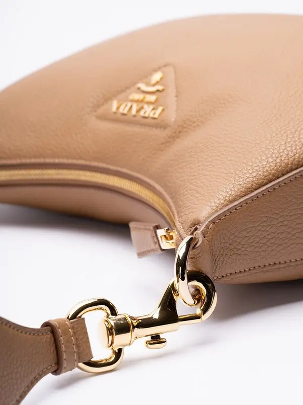Prada Logo Plaque Shoulder Bag