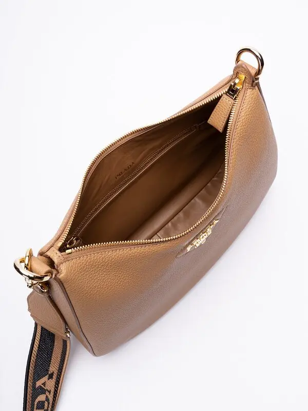 Prada Logo Plaque Shoulder Bag