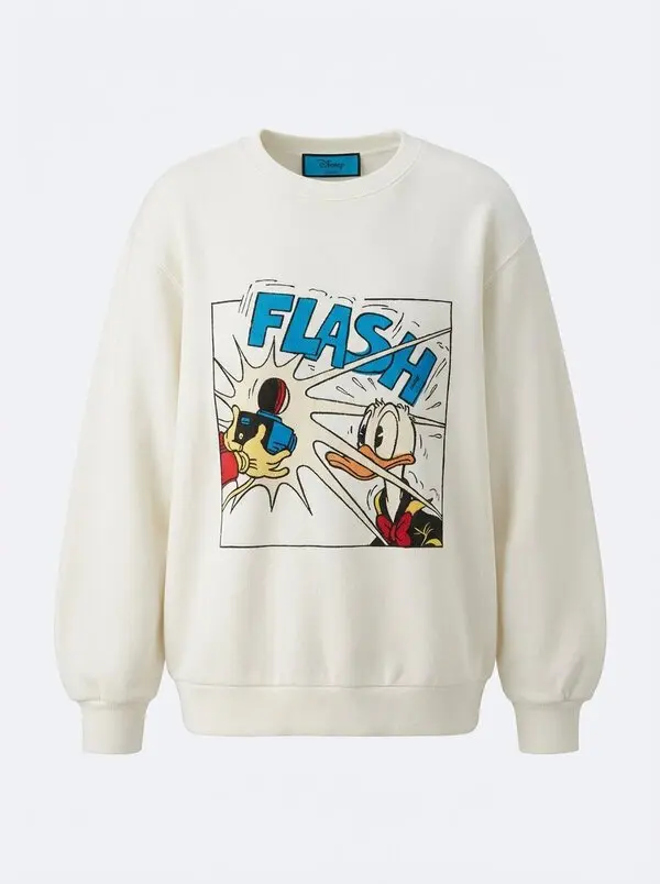 Gucci X Disney Donald Duck Printed Sweatshirt - White