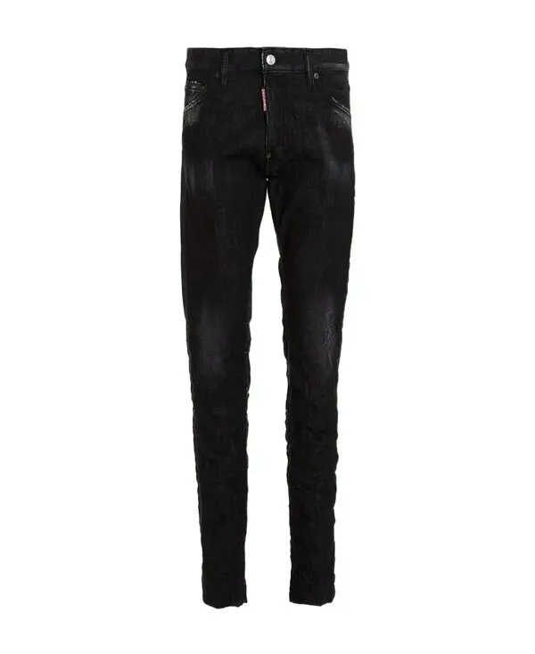 Dsquared2 Distressed Tapered Slim-fit Jeans - Black