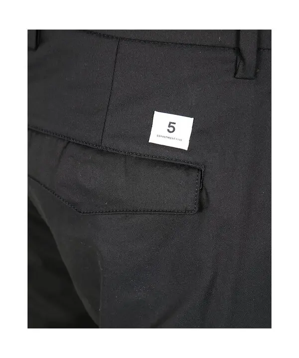 DEPARTMENT 5 Pressed Crease Tailored Trousers - Black