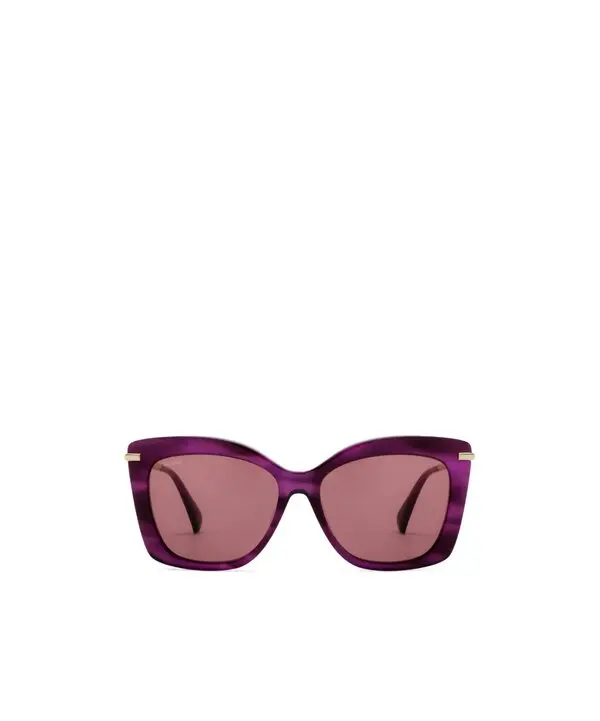 Max Mara Square Frame Sunglasses - Purple/stripe