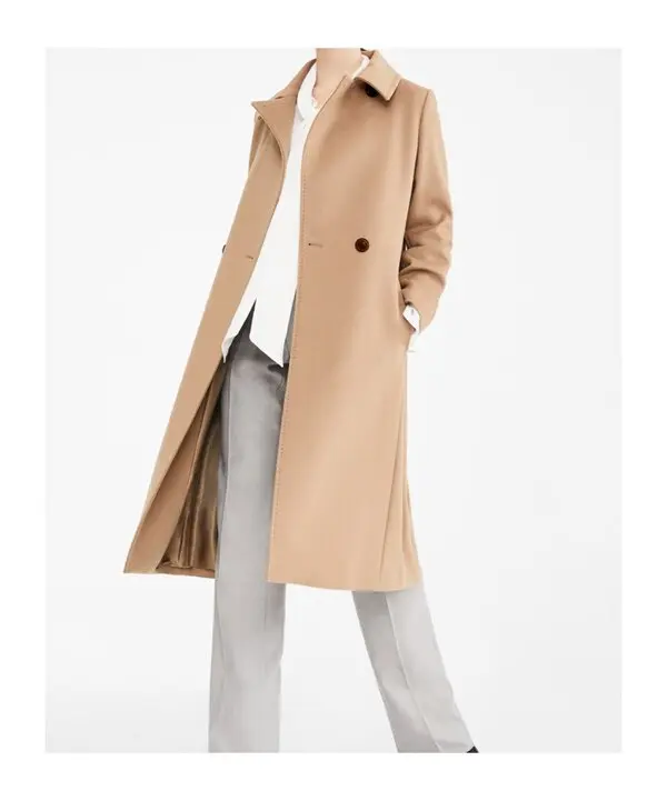 Max Mara Belted Long-sleeved Coat - Camel