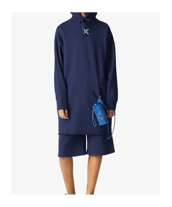 Kenzo Little X" Long Hooded Hoodie