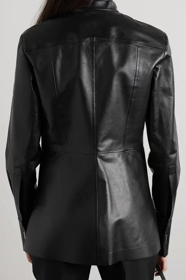 Givenchy Leather Cut-out Blouse