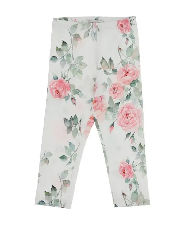 Monnalisa Rose Printed Leggings