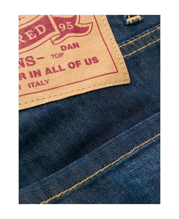 Dsquared2 Cropped Girlfriend Fit Jeans - Blue