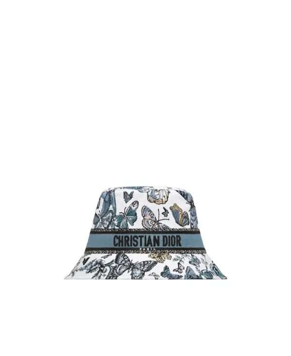 Dior Toile De Jouy Mexico Bucket Hat - Gray
