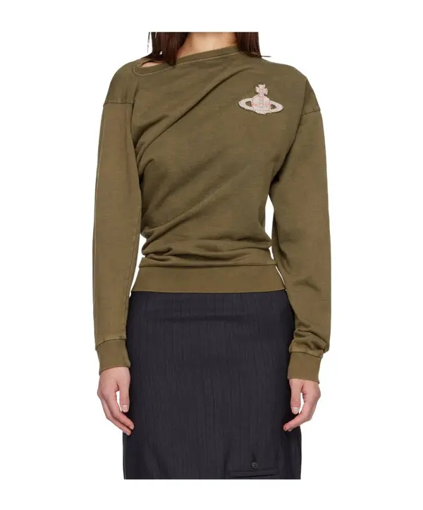 VIVIENNE WESTWOOD Asymmetrical Logo Sweatshirt