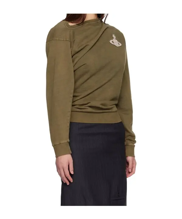 VIVIENNE WESTWOOD Asymmetrical Logo Sweatshirt