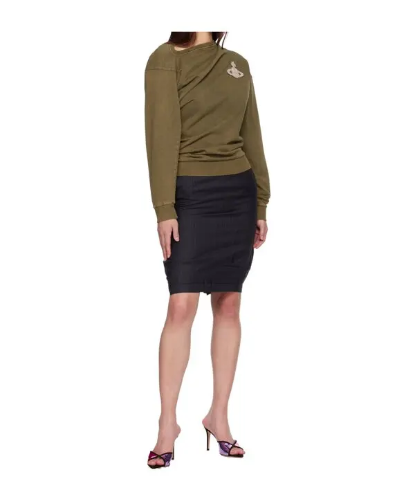 VIVIENNE WESTWOOD Asymmetrical Logo Sweatshirt