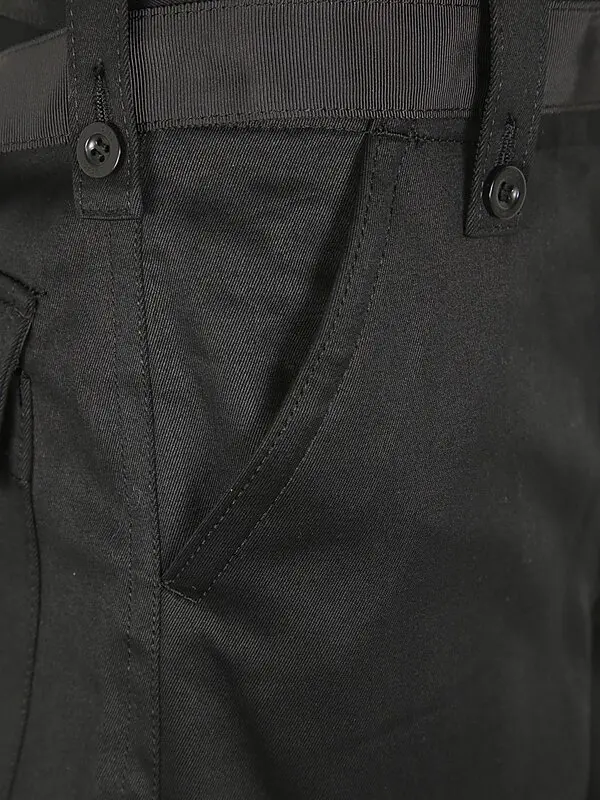 Sacai Straight-leg Belted Cargo Trousers