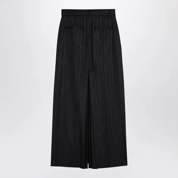 DEPARTMENT 5 Pinstriped Maxi Skirt With Rear Slit