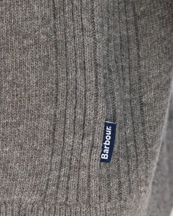 Barbour Checked-panel Crewneck Jumper - Brown
