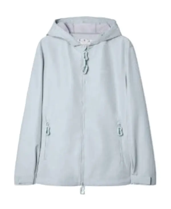 Off-White Zip-up Hooded Windbreaker With Logo Detail - White