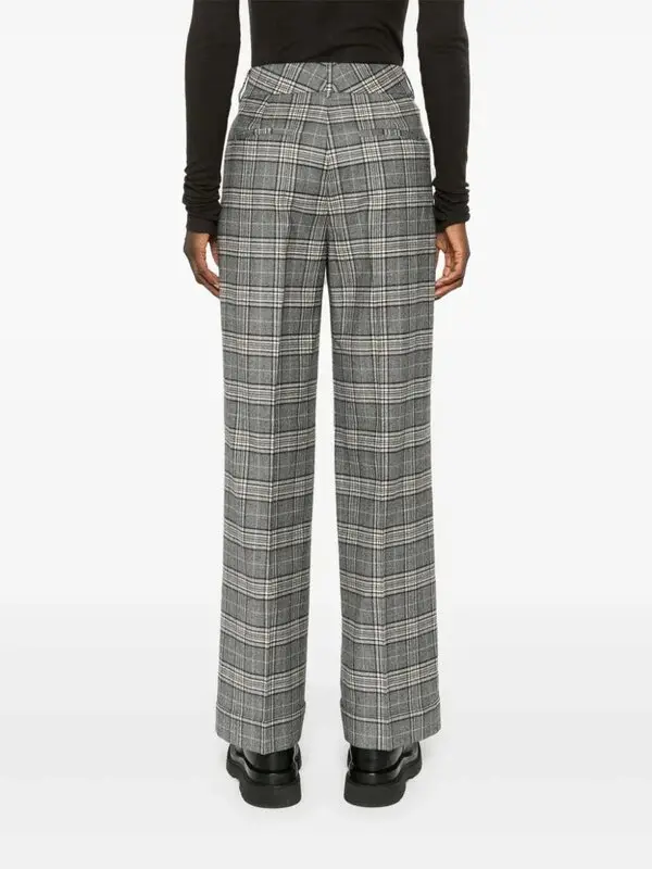 Peserico Tartan Check Tailored Trousers