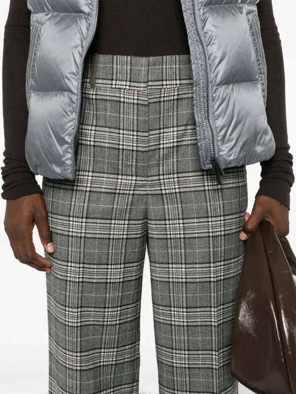 Peserico Tartan Check Tailored Trousers