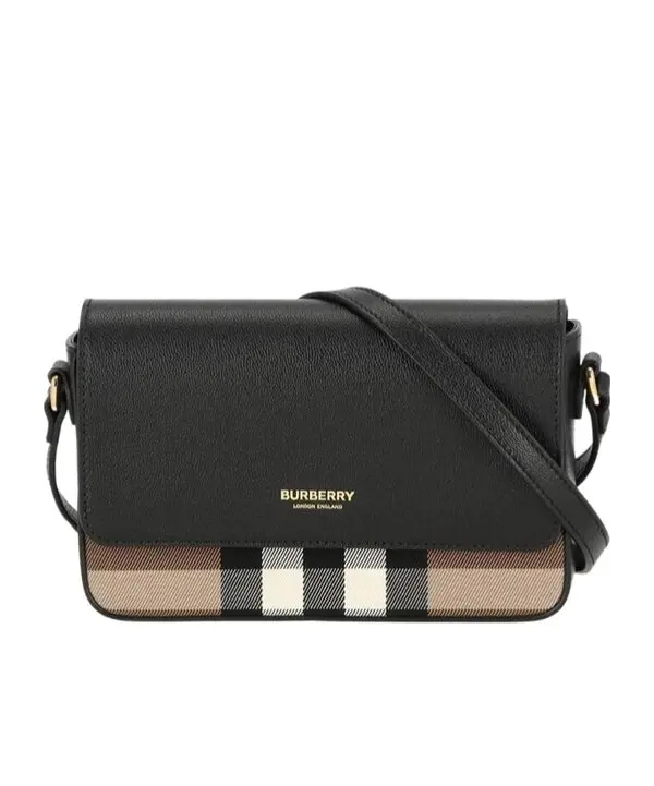 Burberry Flap Shoulder Bag - Black