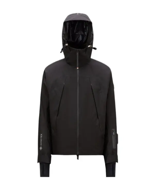 Moncler Lapaz Ski Jacket With Hood And Logo Details