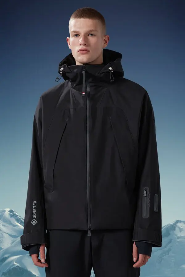 Moncler Lapaz Ski Jacket With Hood And Logo Details