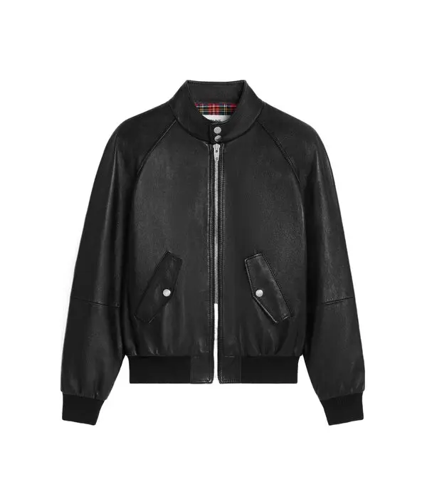 Celine Zipped Blouson Jacket In Soft Lambskin