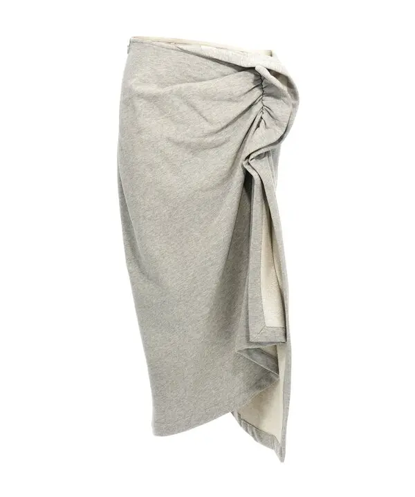 Dries Van Noten Ruffled Skirt - Gray